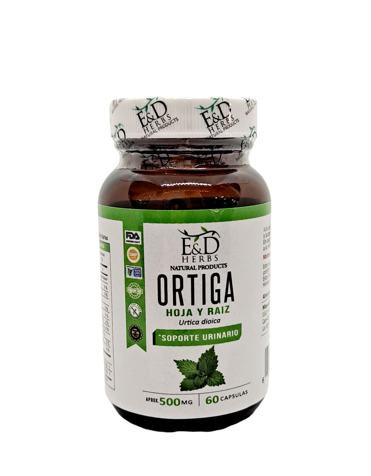 Ortiga Hoja y Raíz- Suporte Urinario/ 500mg /60capsulas – First Pharmacy