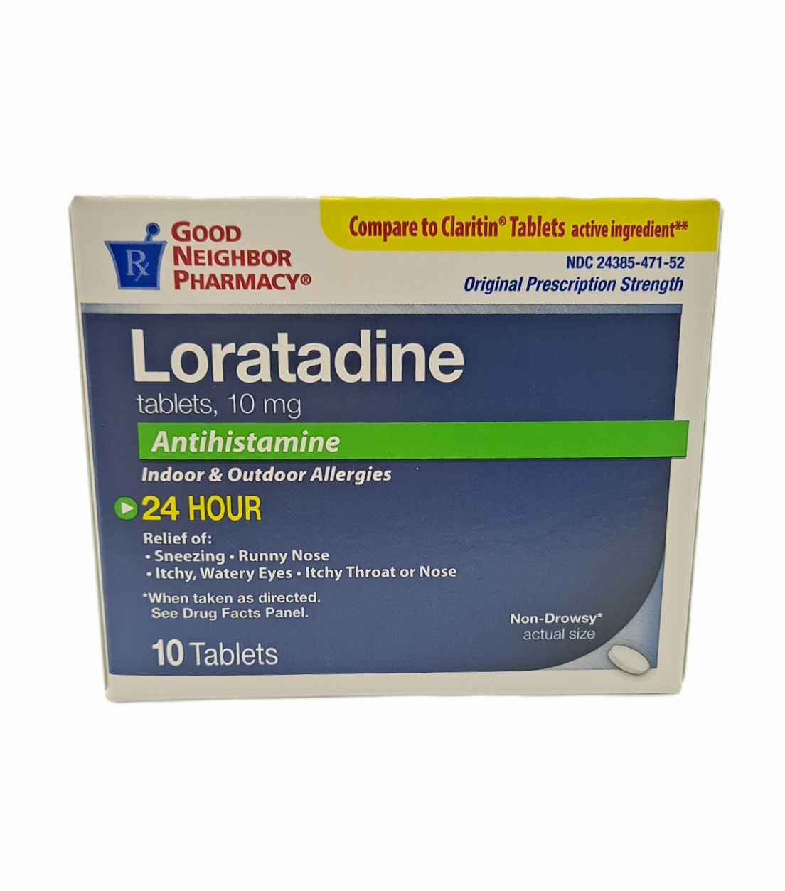 Loratadine 10mg Antihistamine /10 tablets/ Non Drowsy – First Pharmacy