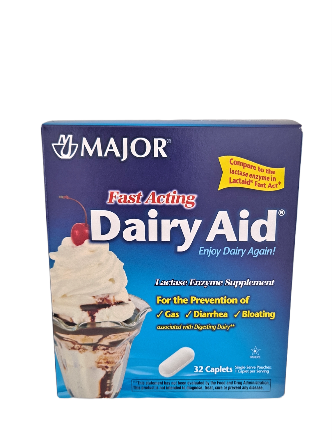 Dairy Aid Lactase Enzyme Supplement /32 caplets – First Pharmacy