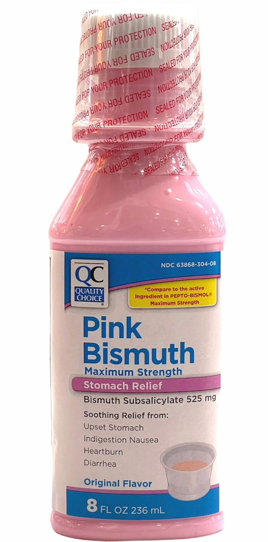 Pink Bismuth | Stomach Relief Maximum Strength | Original Flavor | 8FL ...