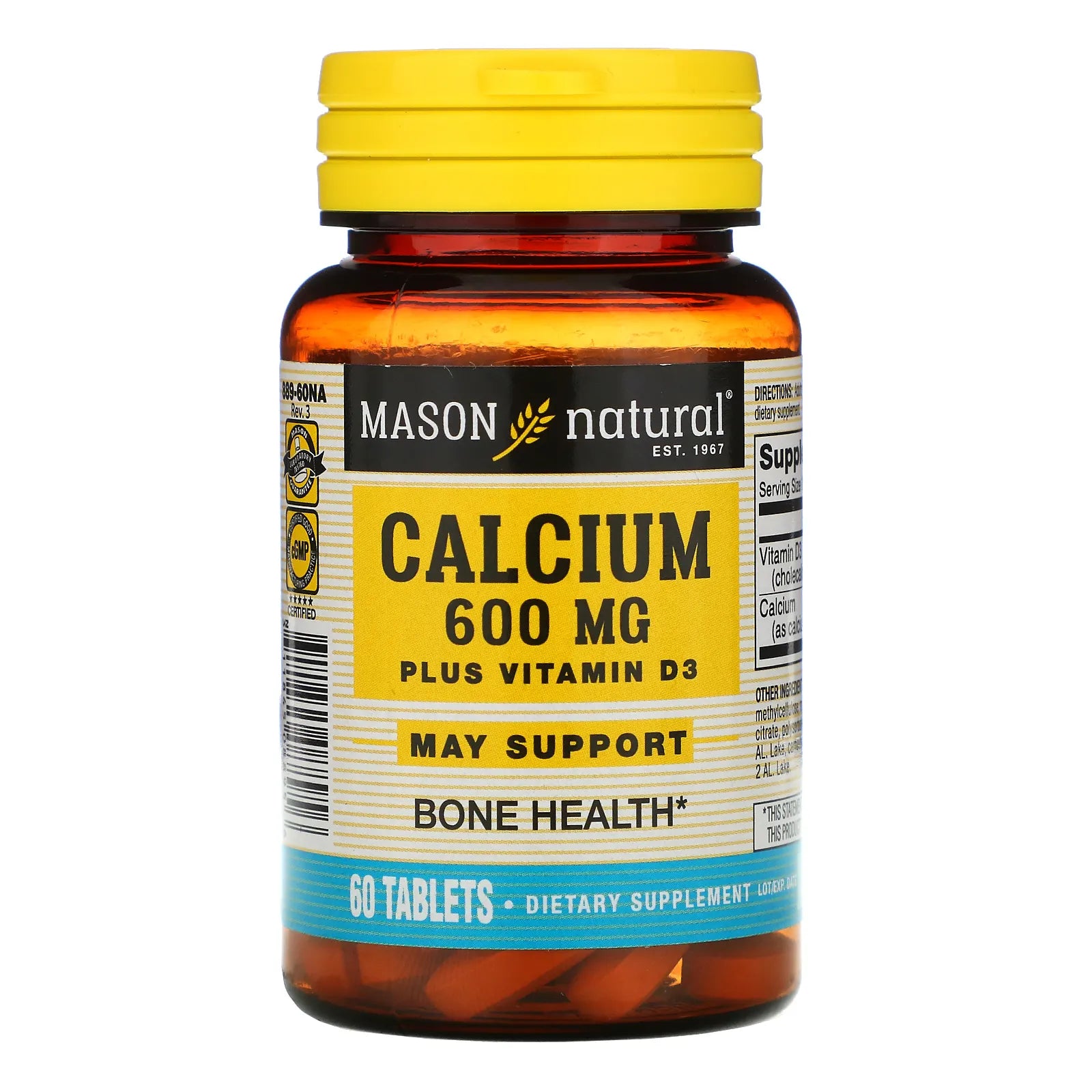 Calcium 600MG Plus Vitamin D3 | 60 Tablets – First Pharmacy